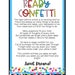 Ready Confetti Gift Tag: Night Before School Poem (digital Download) - Etsy