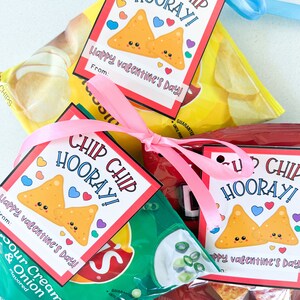 Valentine Chips Class Gift, Printable, Preschool Gift, Kindergarten ...