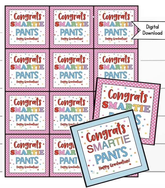 Preschool Graduation Card Smartie Candy