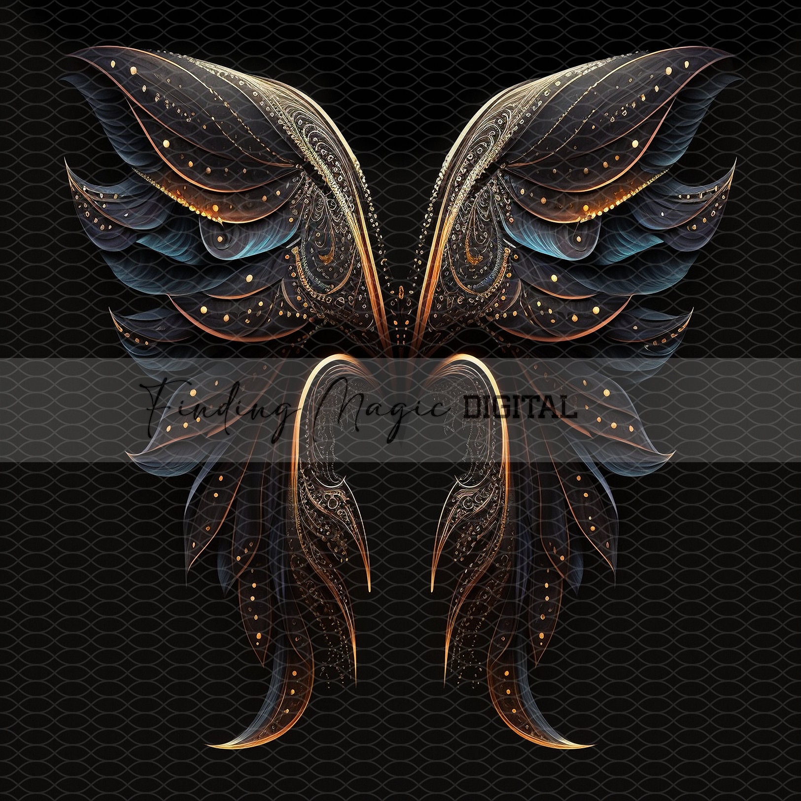 15 Pack Fairy Wing Overlays, Fine Art Digital Backdrop, Great for ...