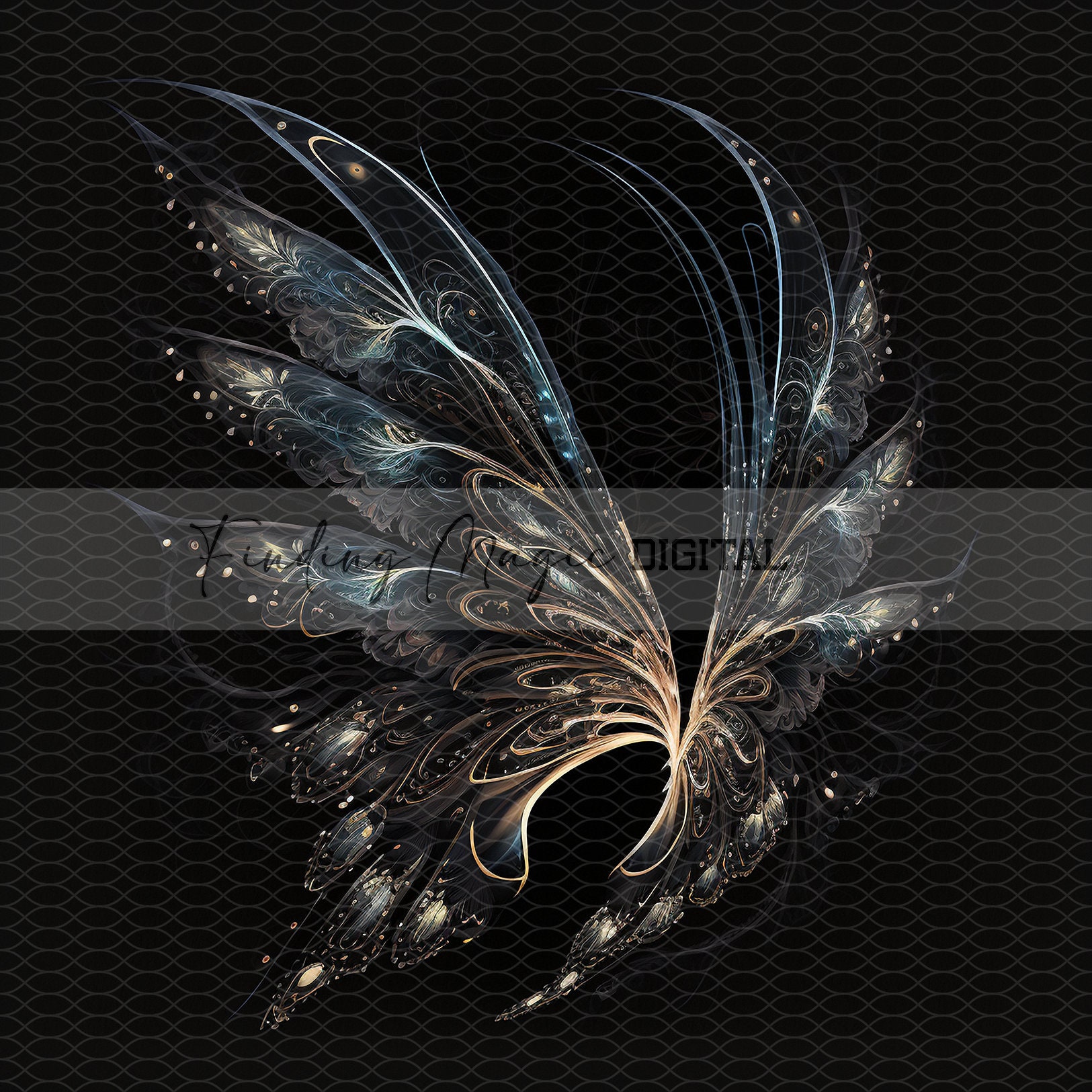 15 Pack Fairy Wing Overlays, Fine Art Digital Backdrop, Great for ...