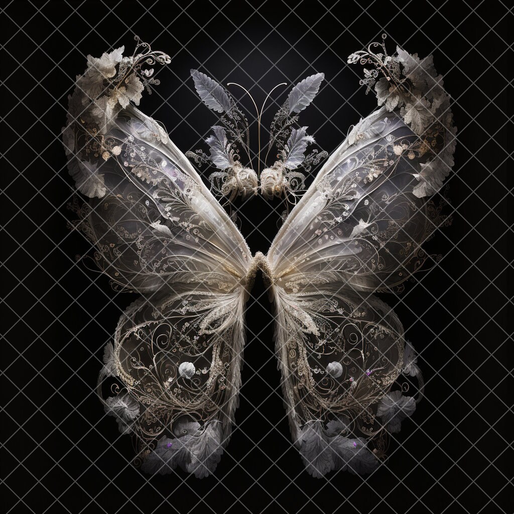 10 Pack Fairy Wing Overlays, Fine Art Digital Backdrop, Great for ...
