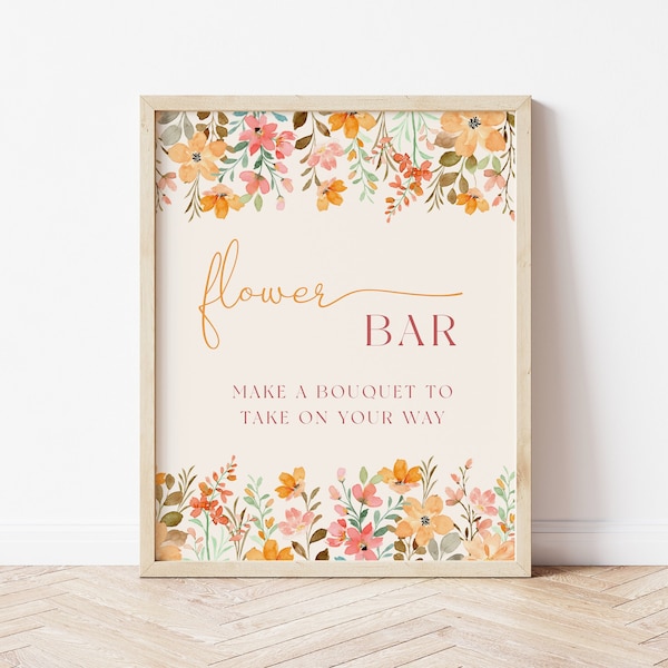 Flower Bar Sign - Etsy