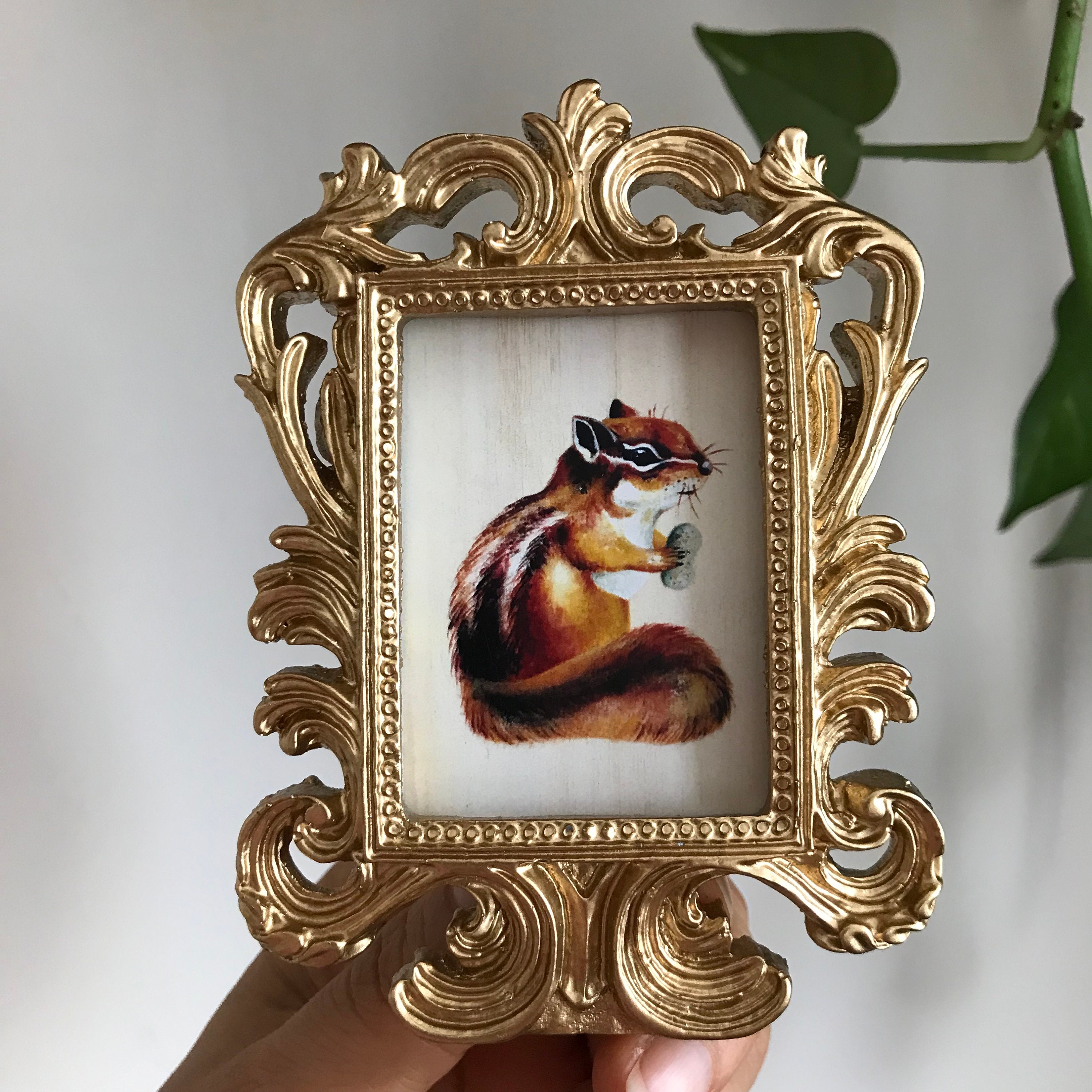 Small Framed Art Print, Miniature Painting, Mini Framed Art, Tiny Art ...