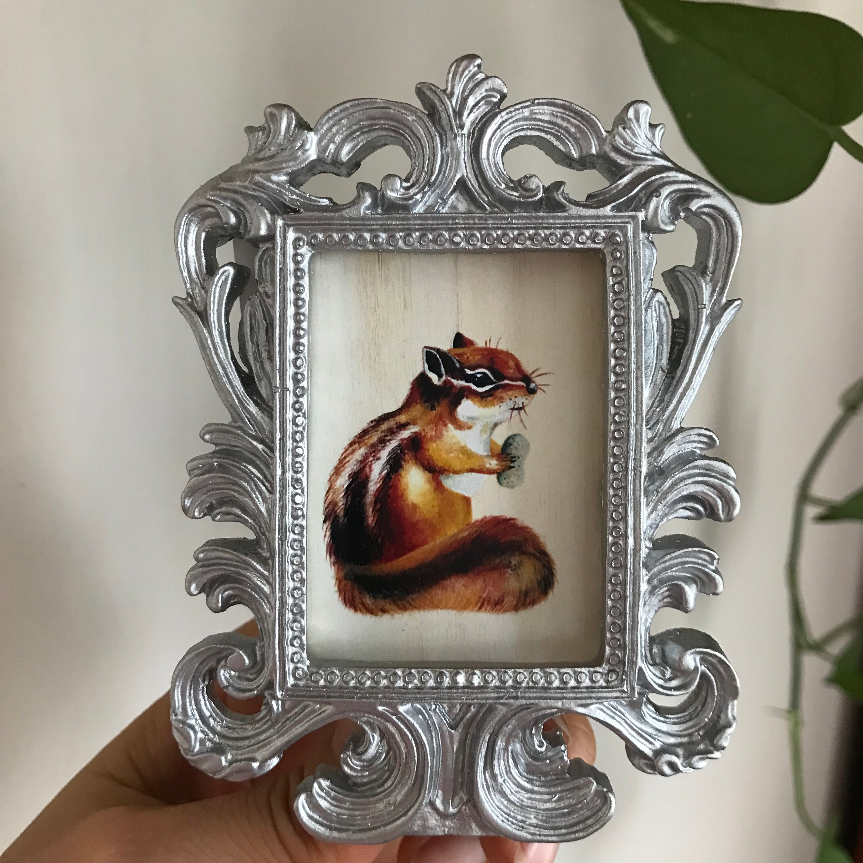 Small Framed Art Print, Miniature Painting, Mini Framed Art, Tiny Art ...