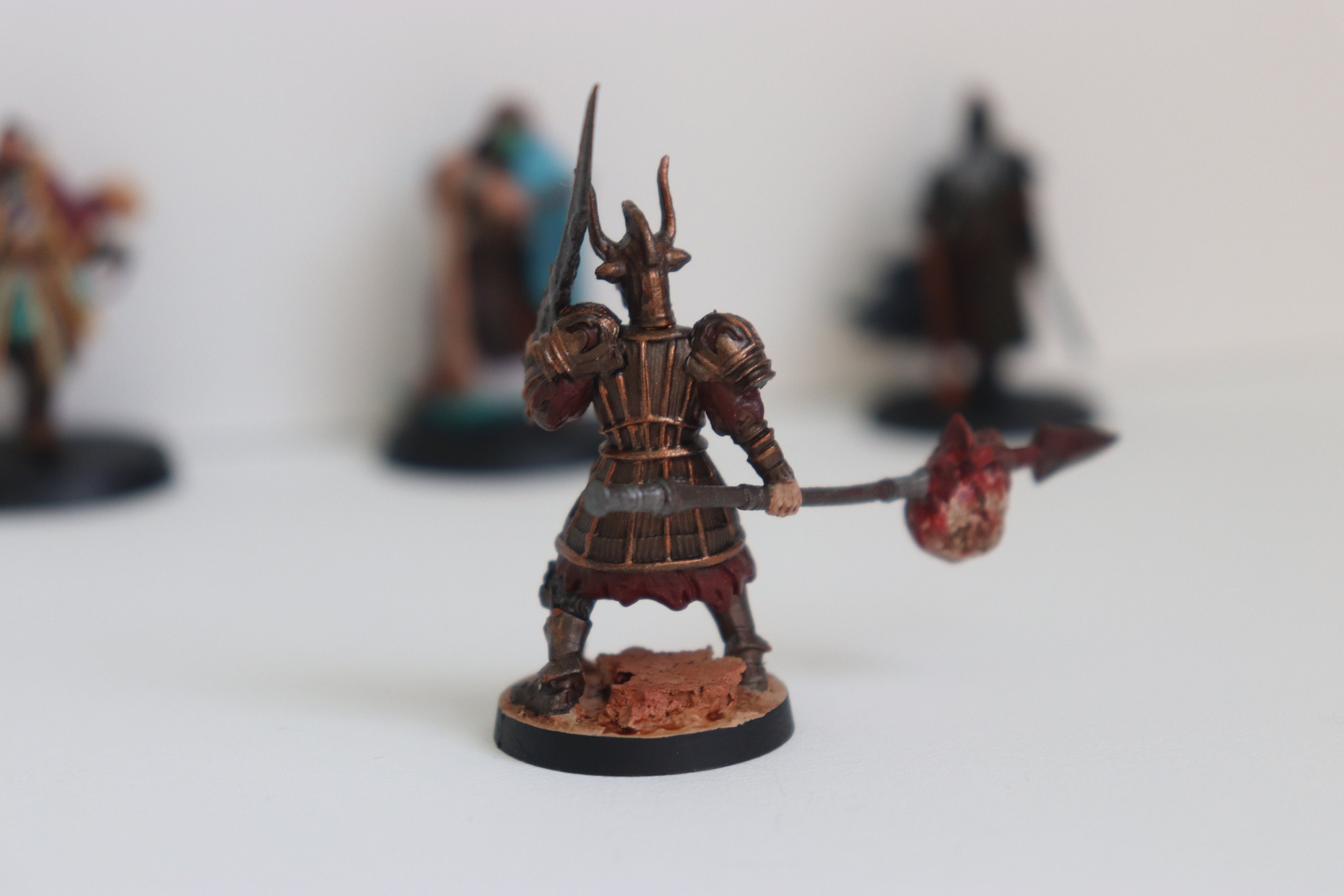Dnd Gladiator Minotaur Knight Hand Painted Miniature - Etsy