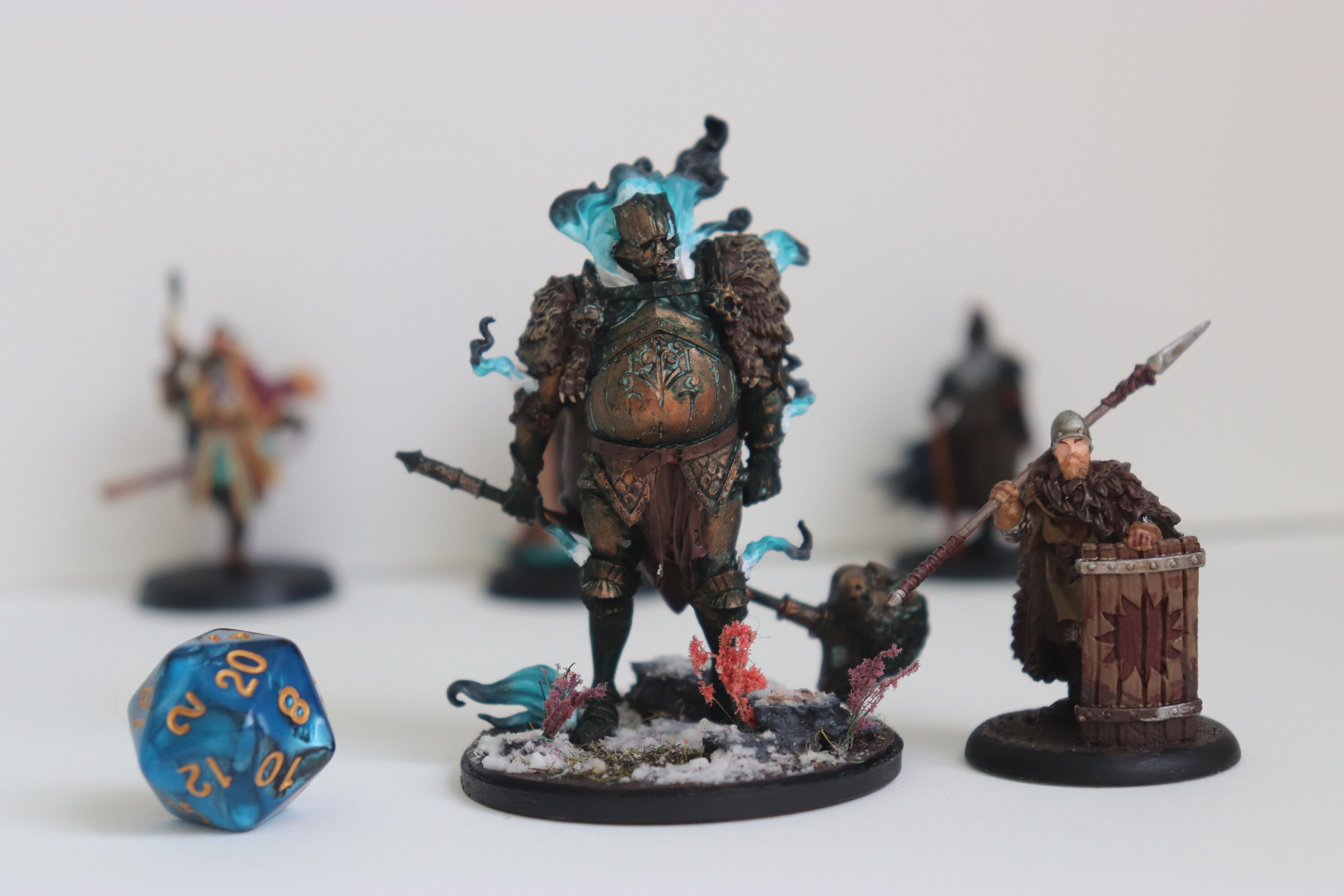 Dnd Ghostfire Golem Hand Painted Miniature - Etsy