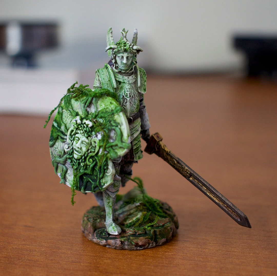 Medusa Knight Hand Painted Dnd Miniature - Etsy