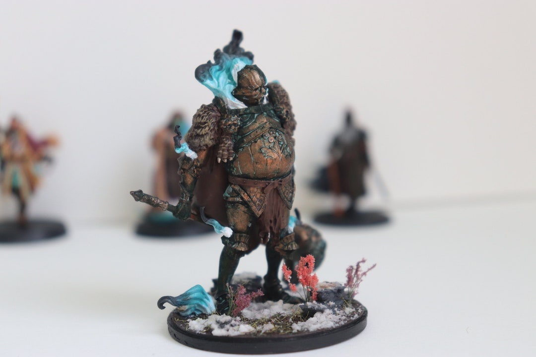 Dnd Ghostfire Golem Hand Painted Miniature - Etsy