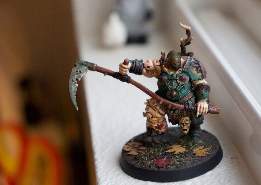 Blight King Plague Knight Scythe Age of Sigmar Dnd Miniature - Etsy