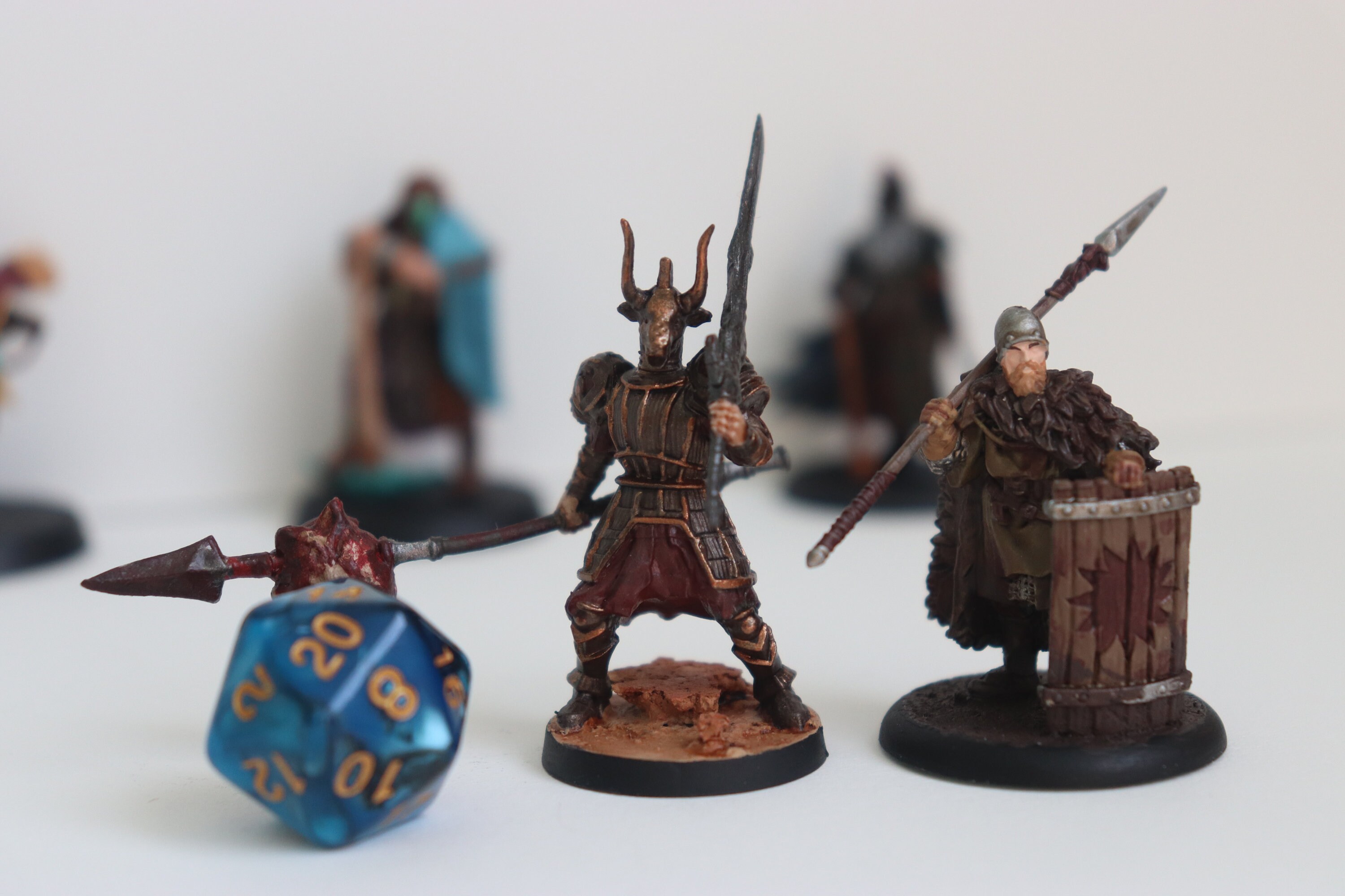 Dnd Gladiator Minotaur Knight Hand Painted Miniature - Etsy