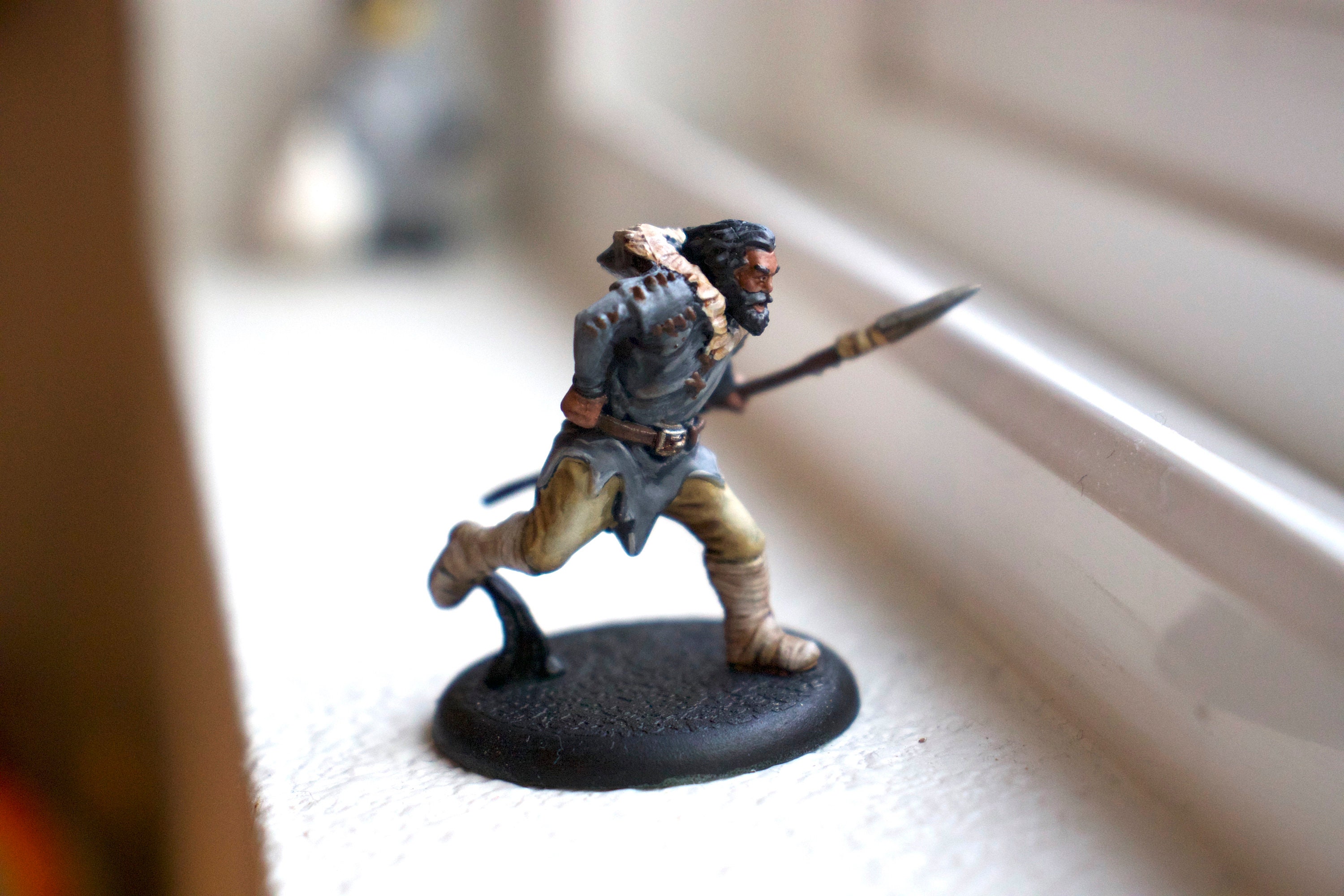 Hunter Ranger Spearman Dnd Hand Painted Miniature - Etsy