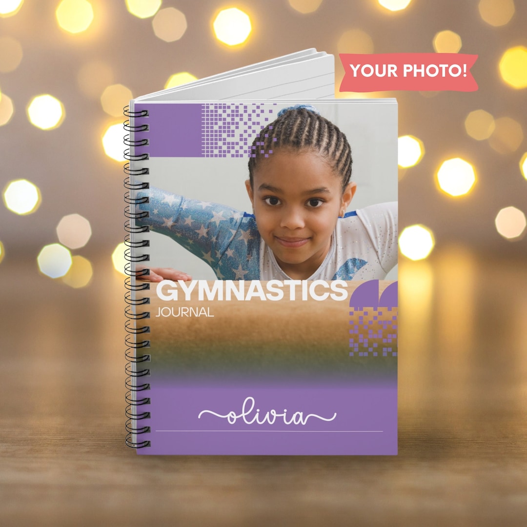 Personalized Photo Gymnast Journal: Spiral Notebook, Gymnastics Gift - Etsy