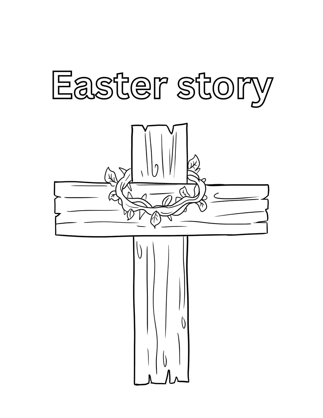 Easter Story for Family Fun, Sunday School, Story Telling, Crosses Pdf ...