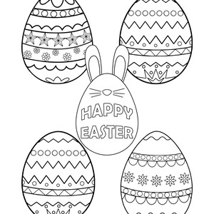 Easter Coloring Pages, Fun Activity for Kids, Coloring Pages PDF, Kids ...