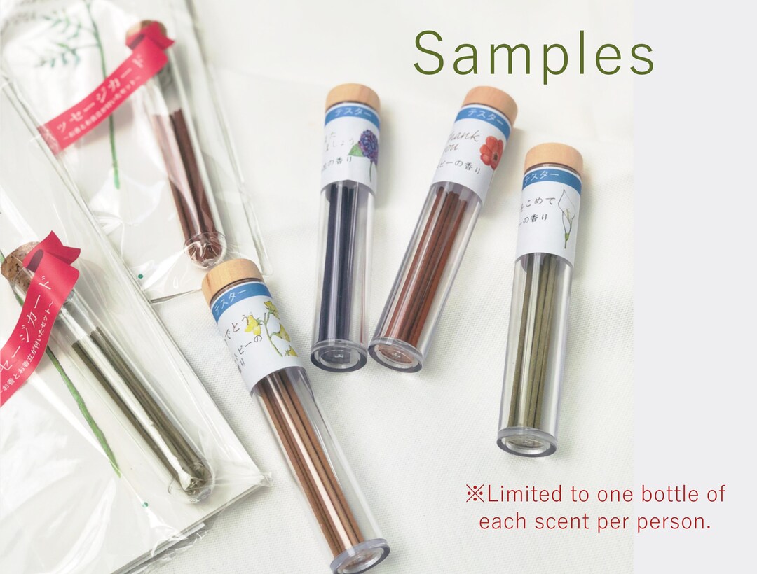 Japanese Incense Samples - Etsy