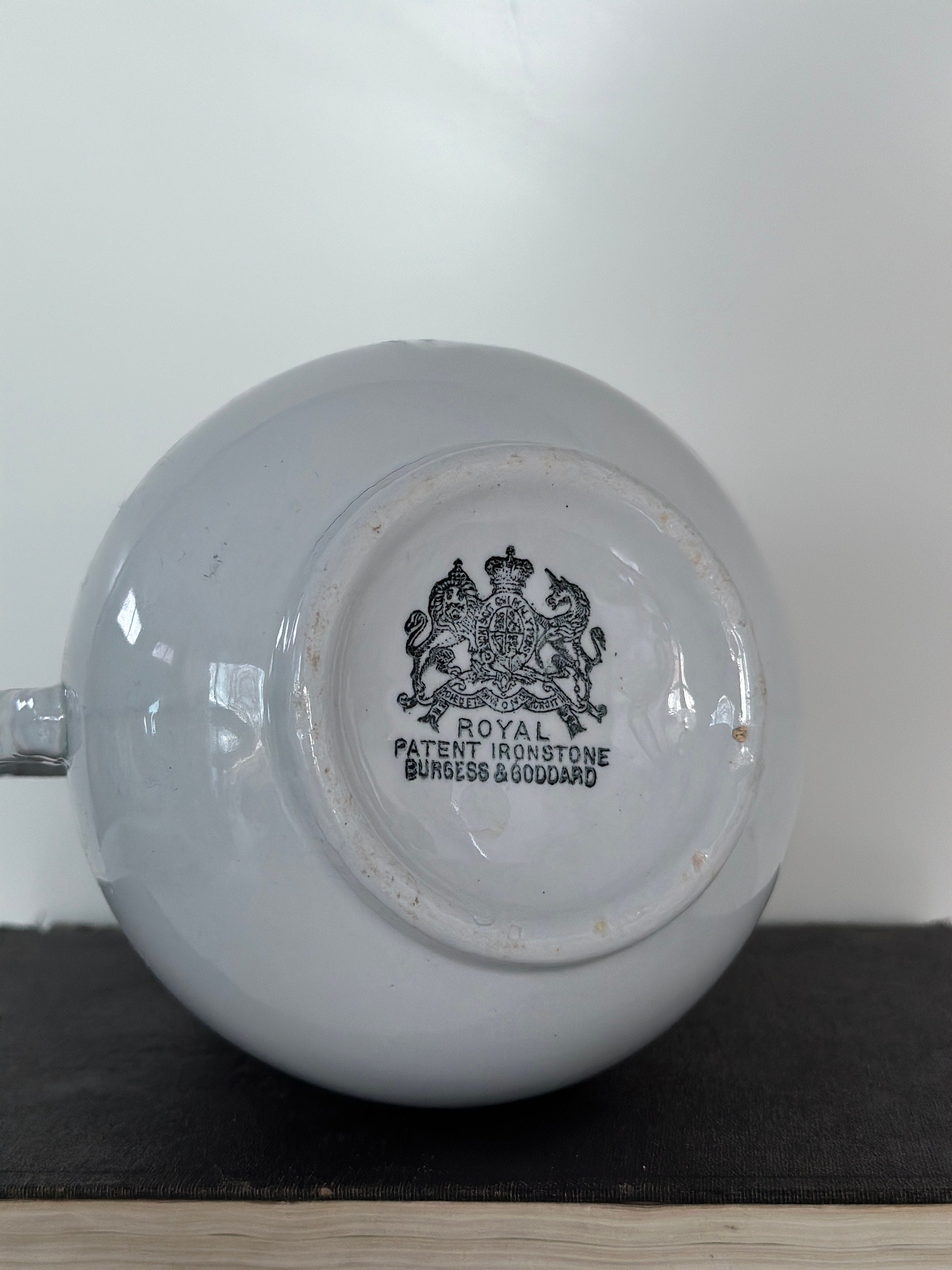 Vintage Ironstone Container, Royal Patent Ironstone Burgess & Goddard ...