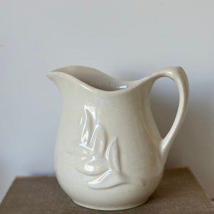 Vintage Cream Pitcher, Cream Pottery Pitcher, Antique Pottery, Found - Etsy