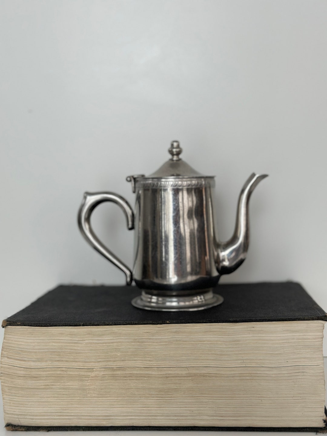Vintage Silver Teapot, Stainless Steel Small Teapot, Small Silver ...