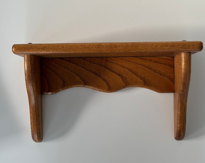 Vintage Wavy Wood Shelf, Small Wood Shelf, Vintage Inspired Shelf ...