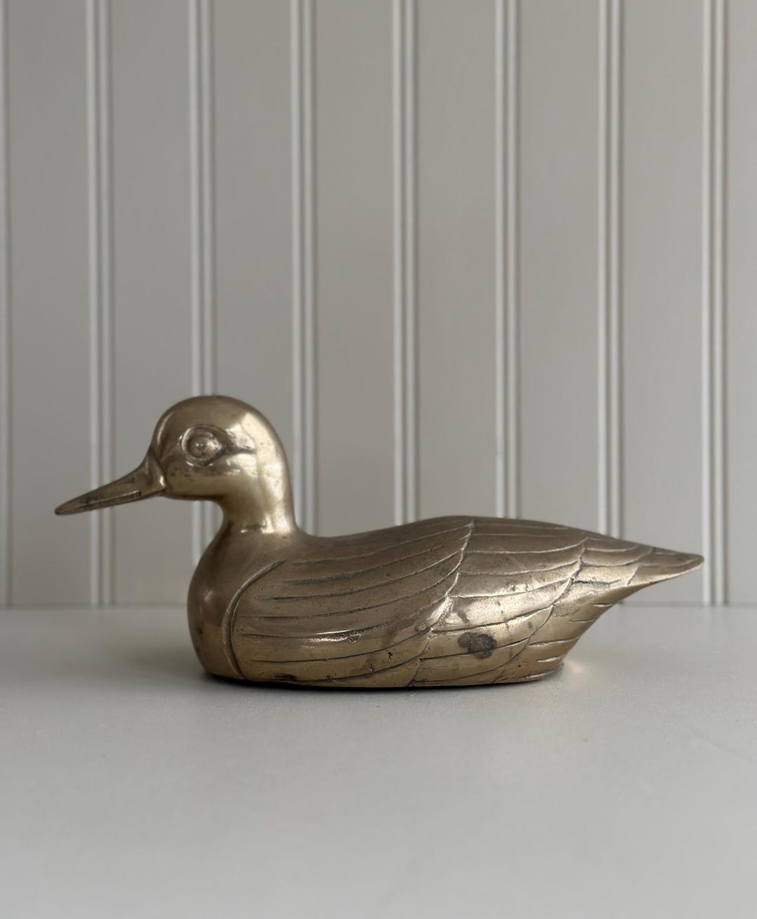 Vintage Brass Duck, Antique Brass Duck, Large Brass Duck, Vintage ...