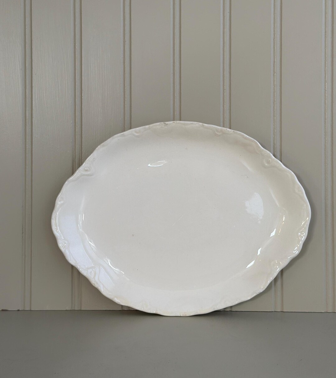 Vintage Cream Plate, Antique Plate, Made in USA, Found Plate, Vintage ...