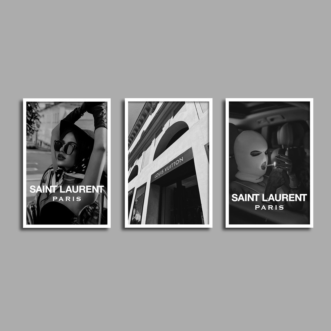 High Fashion Wall Art Set of 3 Luxury Fashion Print, Download Luxury ...