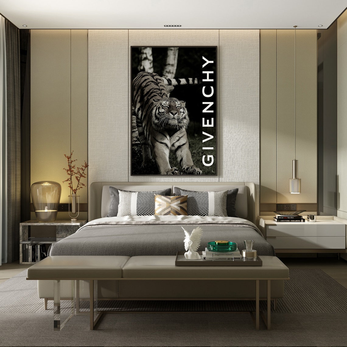 Printable Digital Poster, Luxury Fashion Wall Art, Tiger Fashion ...