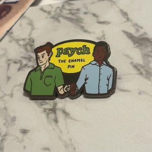 Psych the Enamel Pin - Etsy