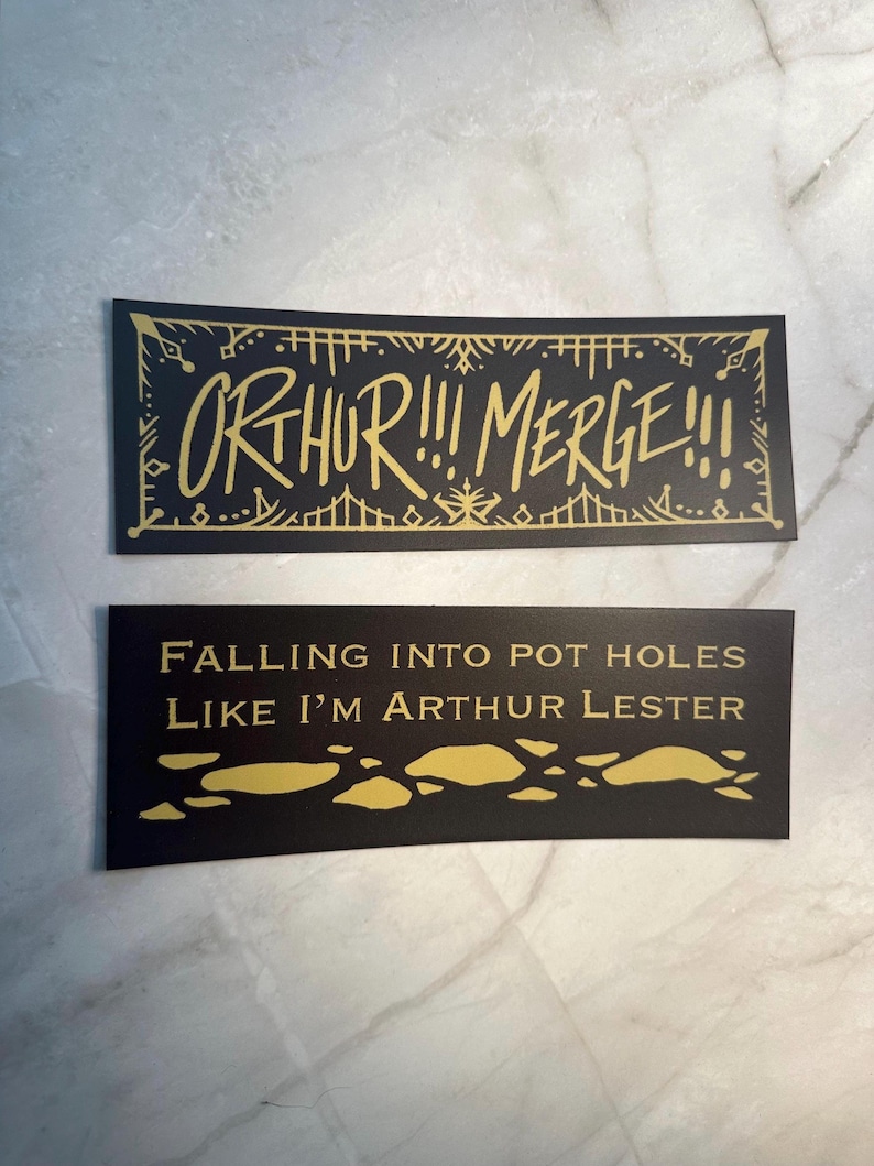 Malevolent Bumper Magnets Arthur Lester and John - Etsy