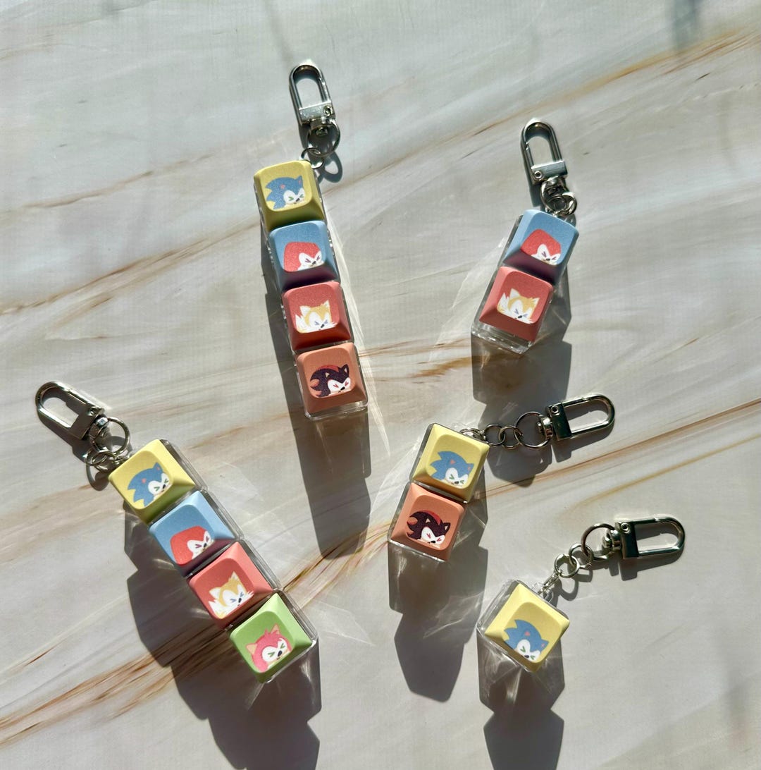 Hedgehog Team Clicky Keychains and Keycaps - Etsy