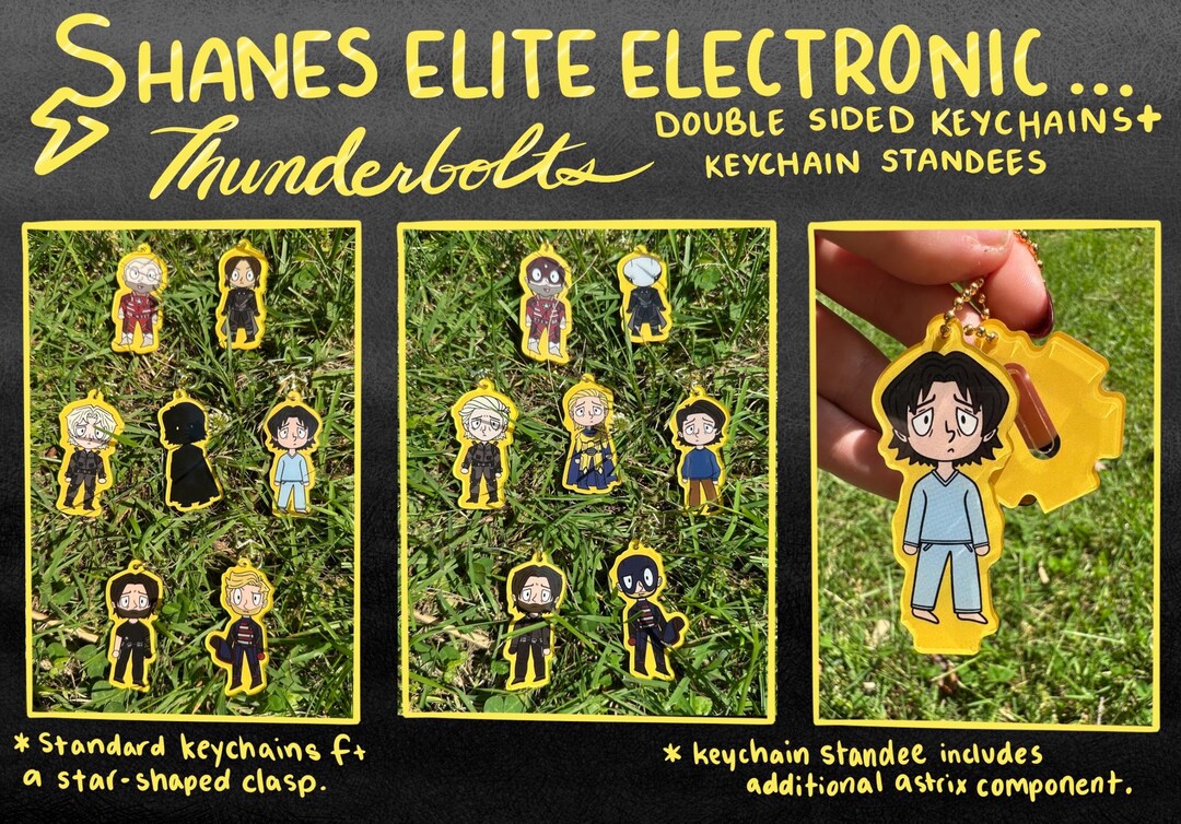 Thunderbolts Keychains + Standees Bob Bucky Yelena - Etsy