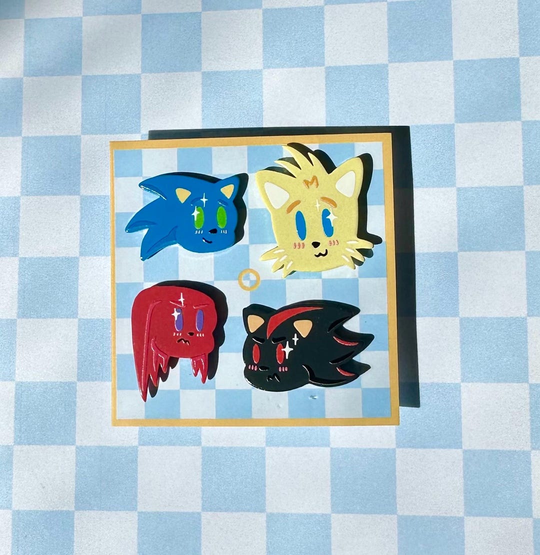 Blue Hedgehog Team Mini Pins - Etsy