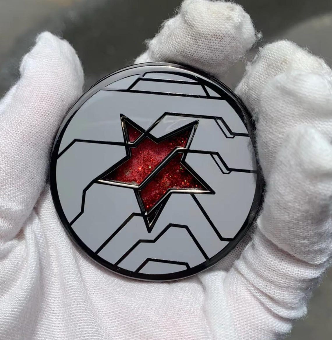 Superhero Snowglobe Pins - Reactor, Shield, Arm - Etsy