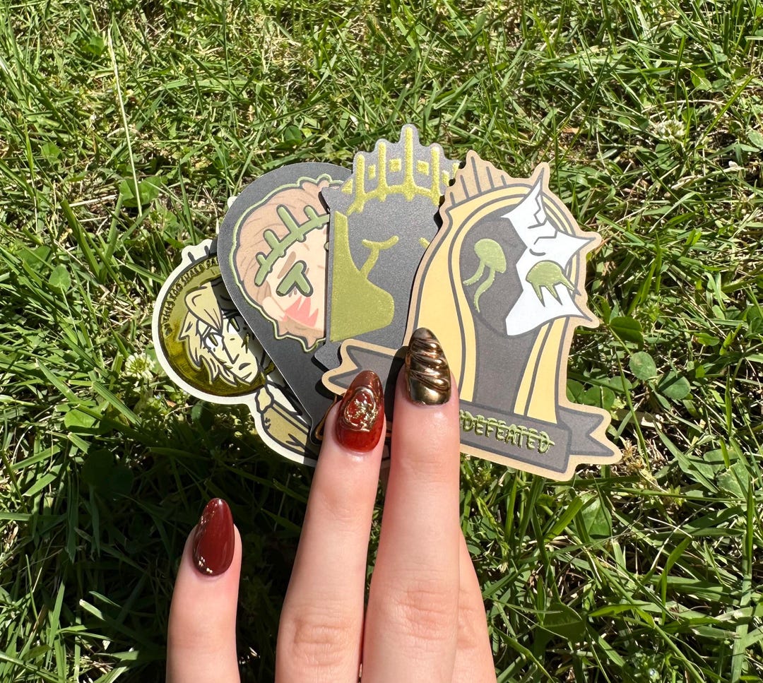 Malevolent Gold Foil Sticker Pack - Etsy