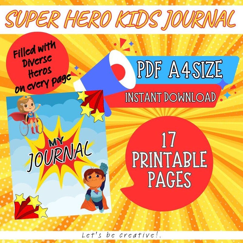 Superhero Writing Paper - Etsy