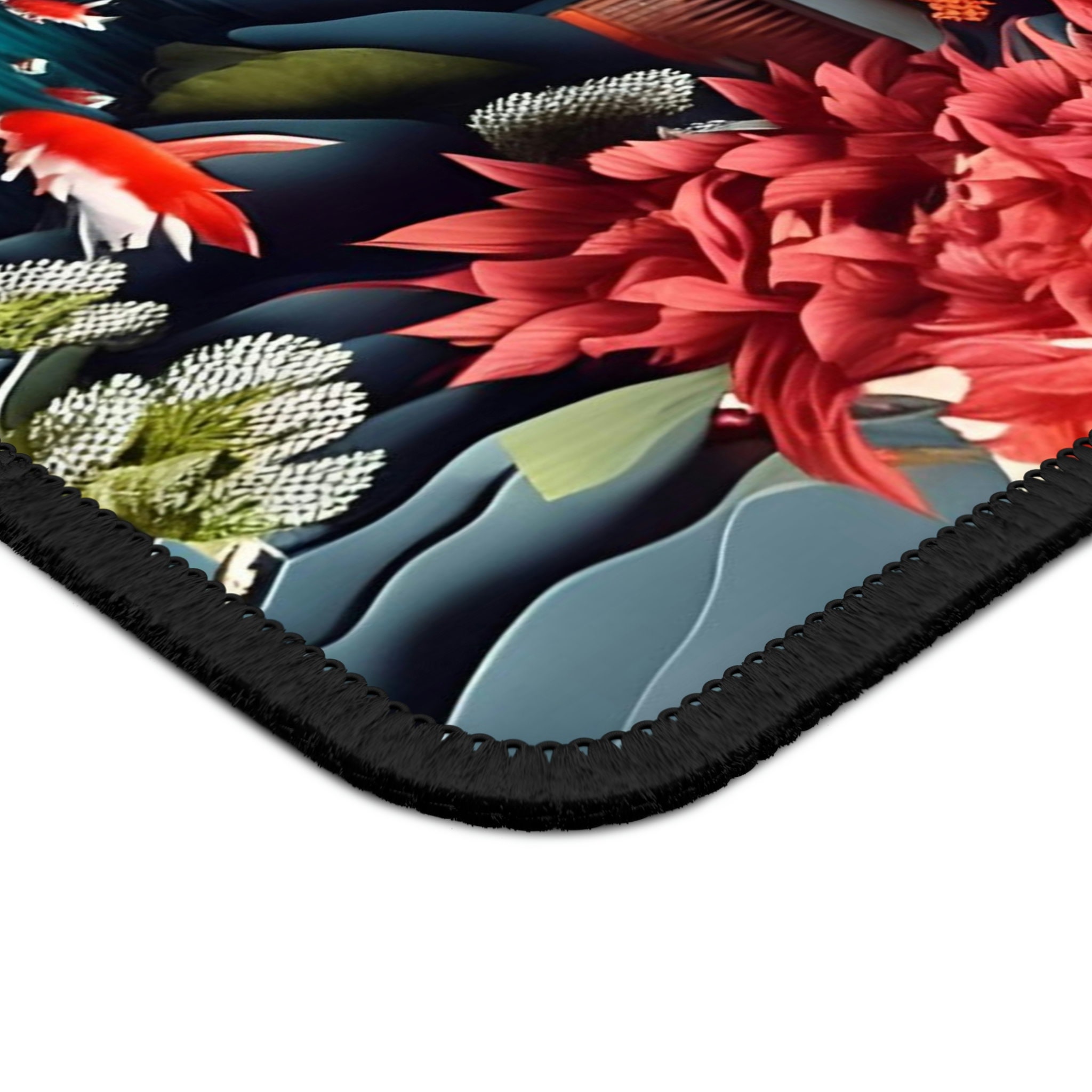 Japanese Koi Fish Pond, Japanese Paper Art, Gaming Mouse Pad - Etsy