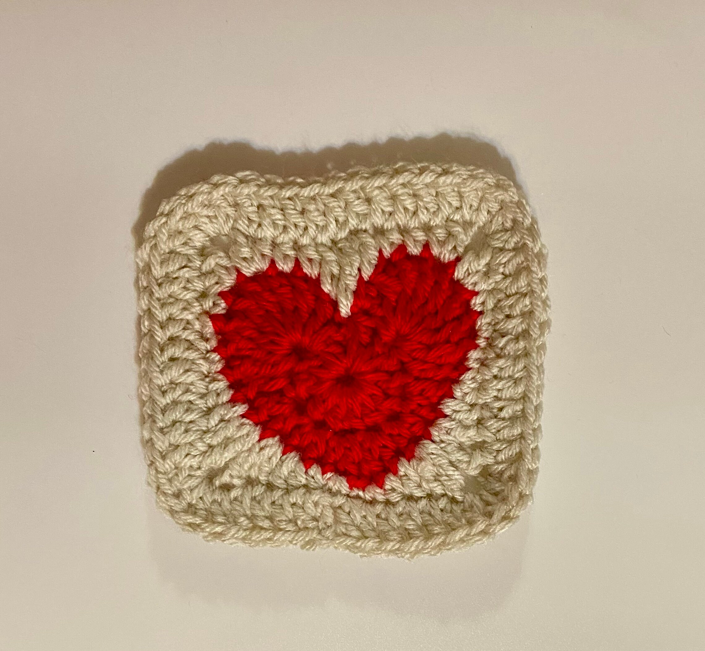 Heart Granny Square Crochet Pattern Valentines Day Crochet Pattern
