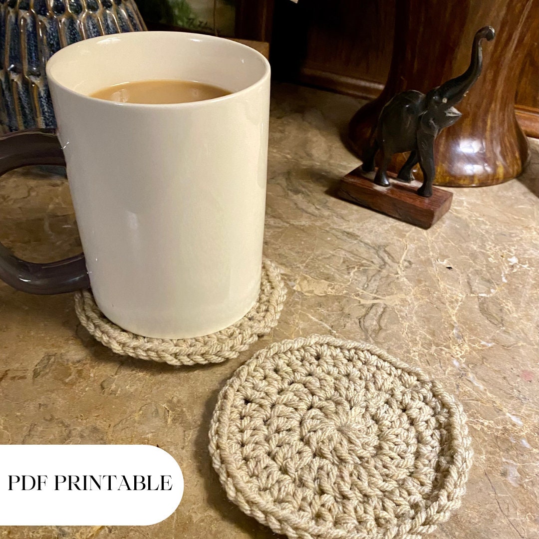 Crochet Pattern Boho Style Coasters, Coaster Crochet Pattern, Easy ...