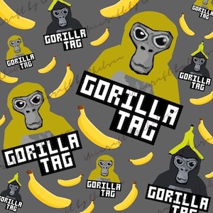 Gorilla Tag Video Game PNG Image Wrap for 20oz Skinny Tumbler ...