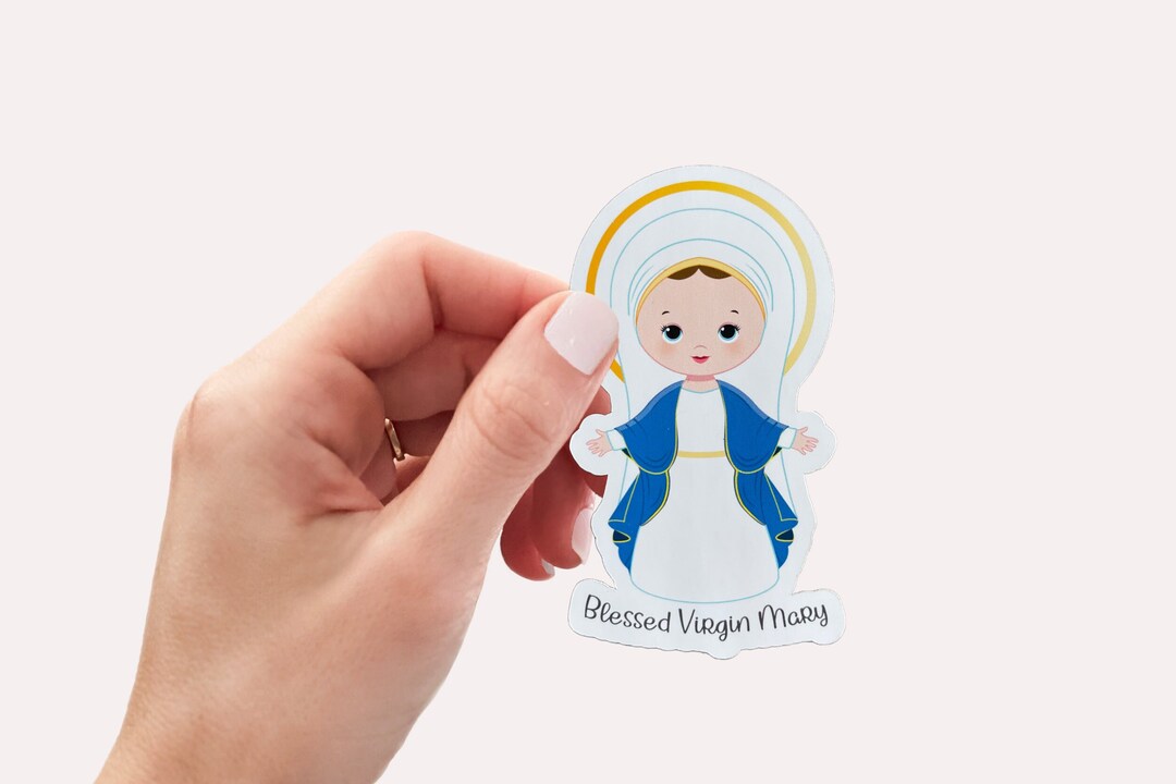 Saints Sticker Set 1 Blessed Mother Mary St. Cecilia - Etsy