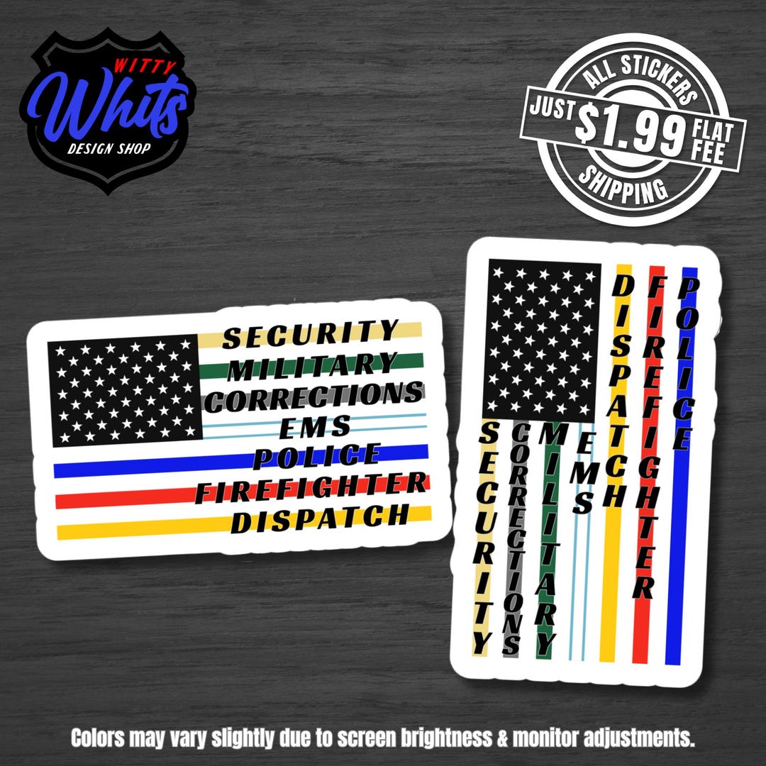 Corrections Officer Sticker: Appreciation Gift for First Responders - Etsy