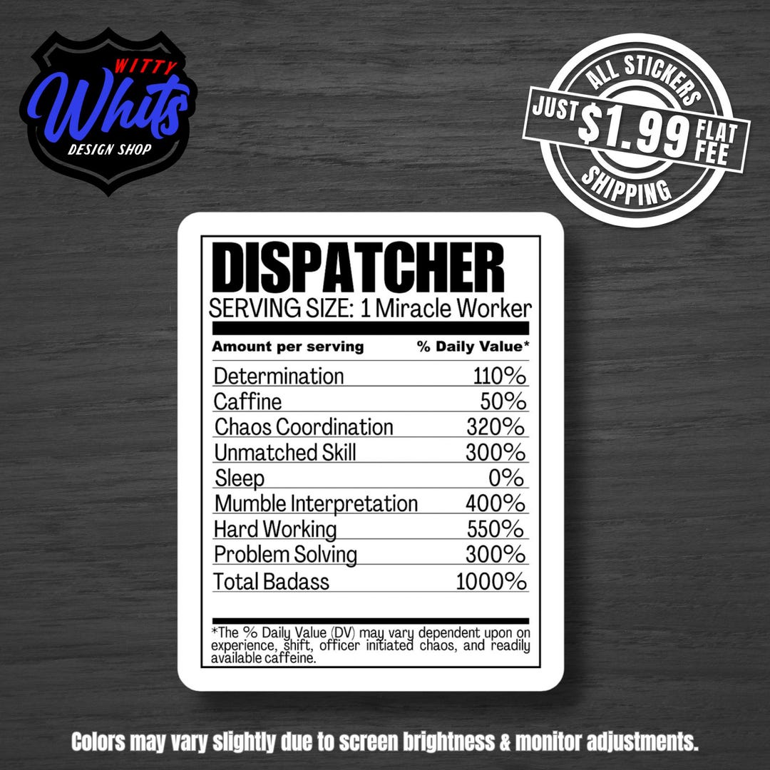 911 Dispatcher Gift, 911 Dispatcher Gifts, 911 Dispatcher Sticker, 911 ...