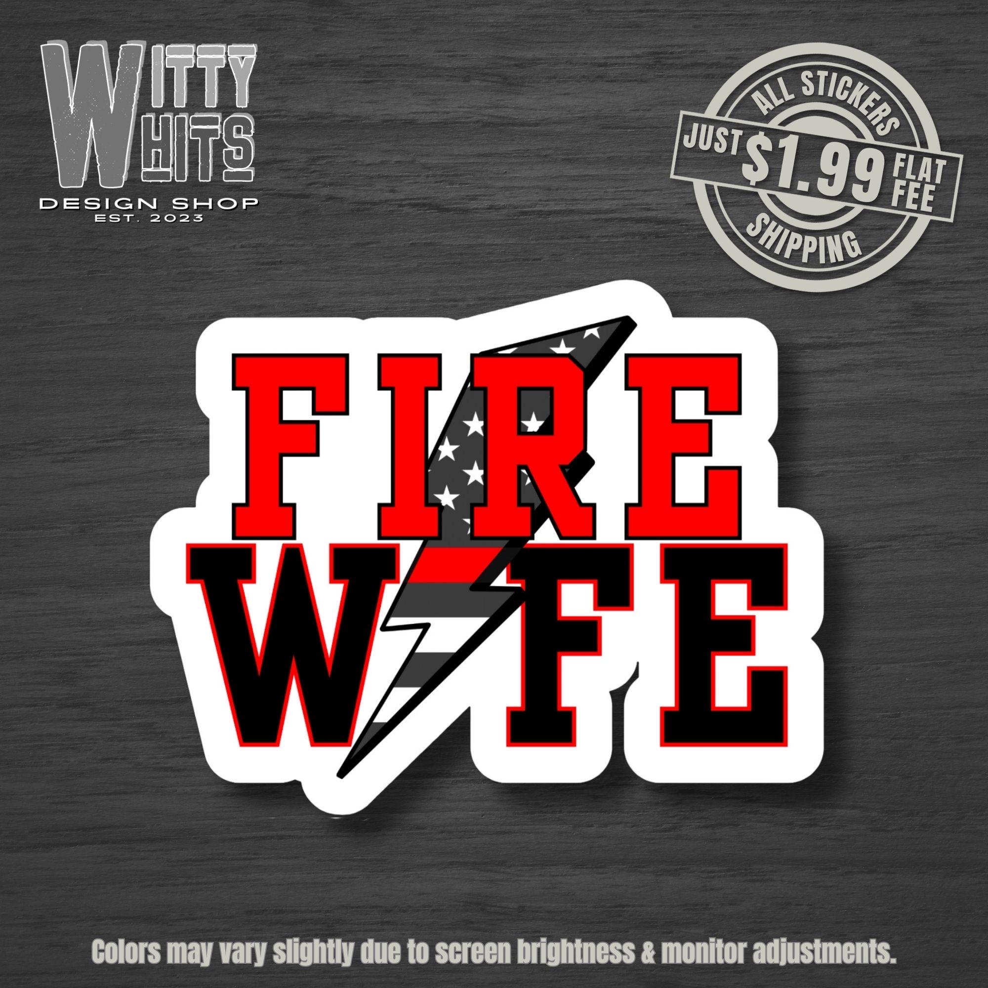 Firefighter Gift, Firefighter Sticker, Firefighter Stickers, EMT ...