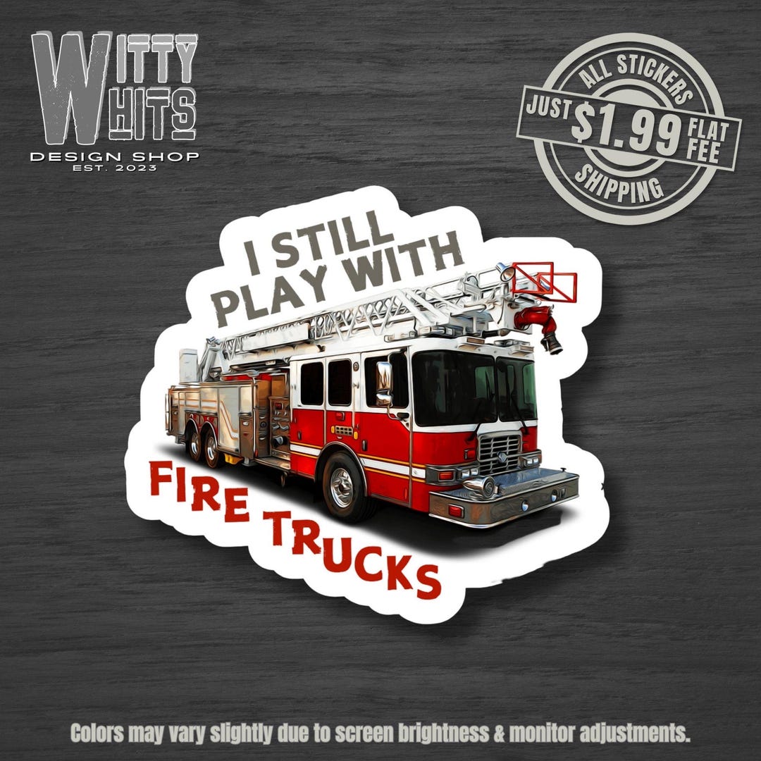 Firefighter Gift, Firefighter Sticker, Firefighter Stickers, EMT ...