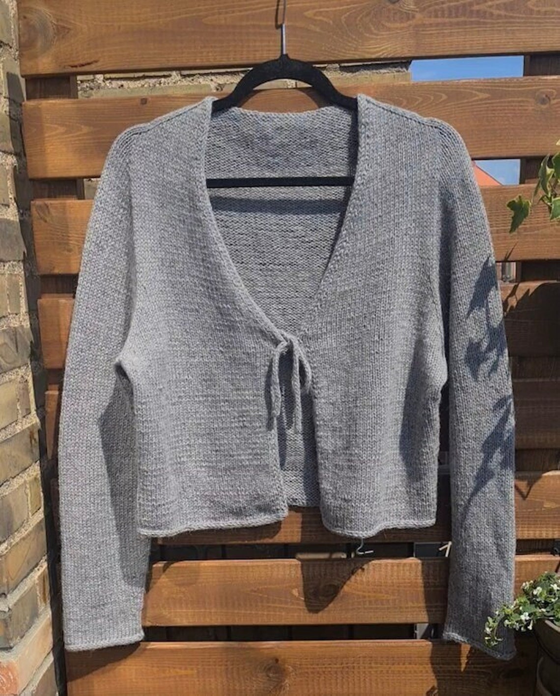 It's a Tie Cardigan Knitting Pattern - Etsy