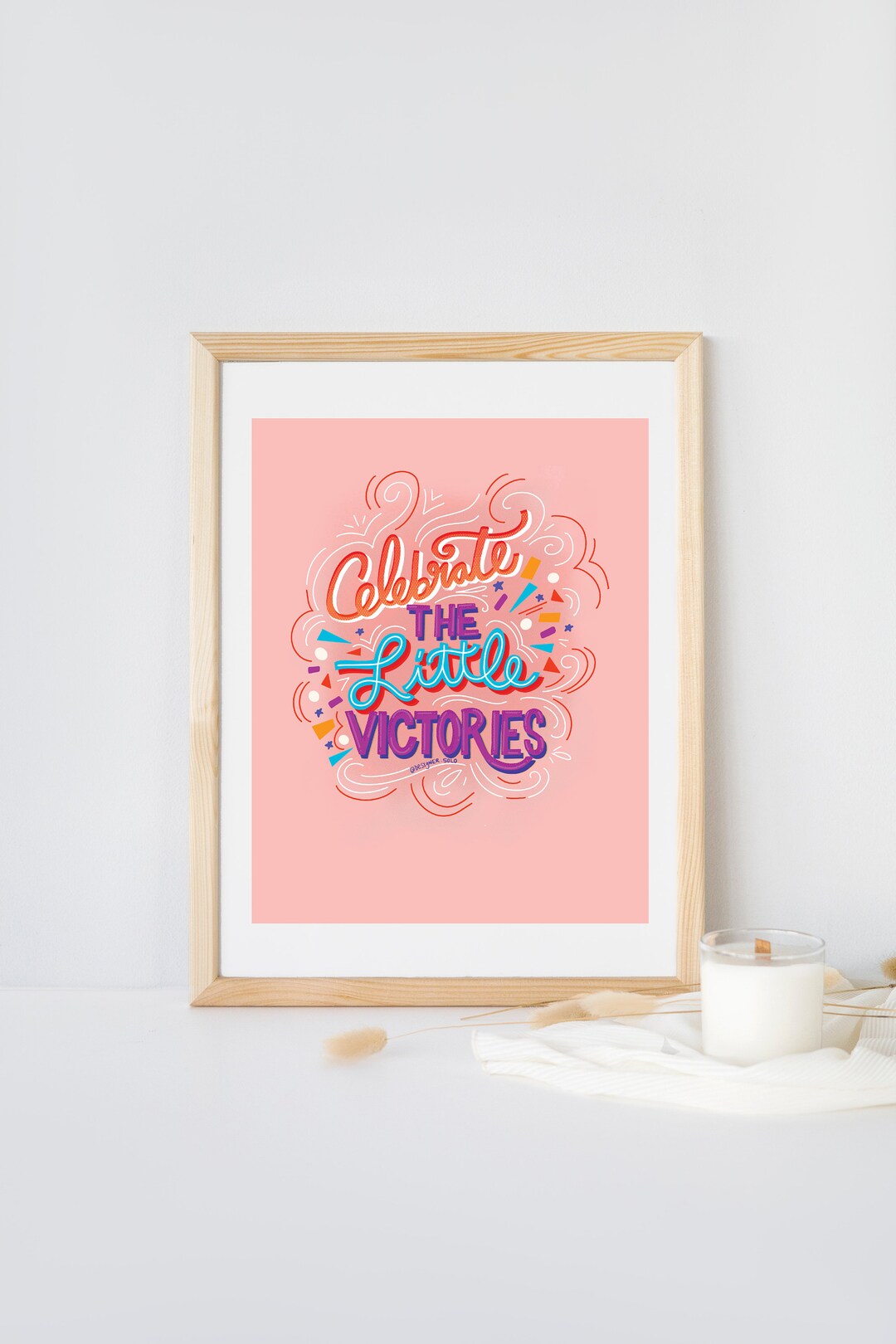 Little Victories Lettering Art Office Decor Art Poster Print Self Love ...