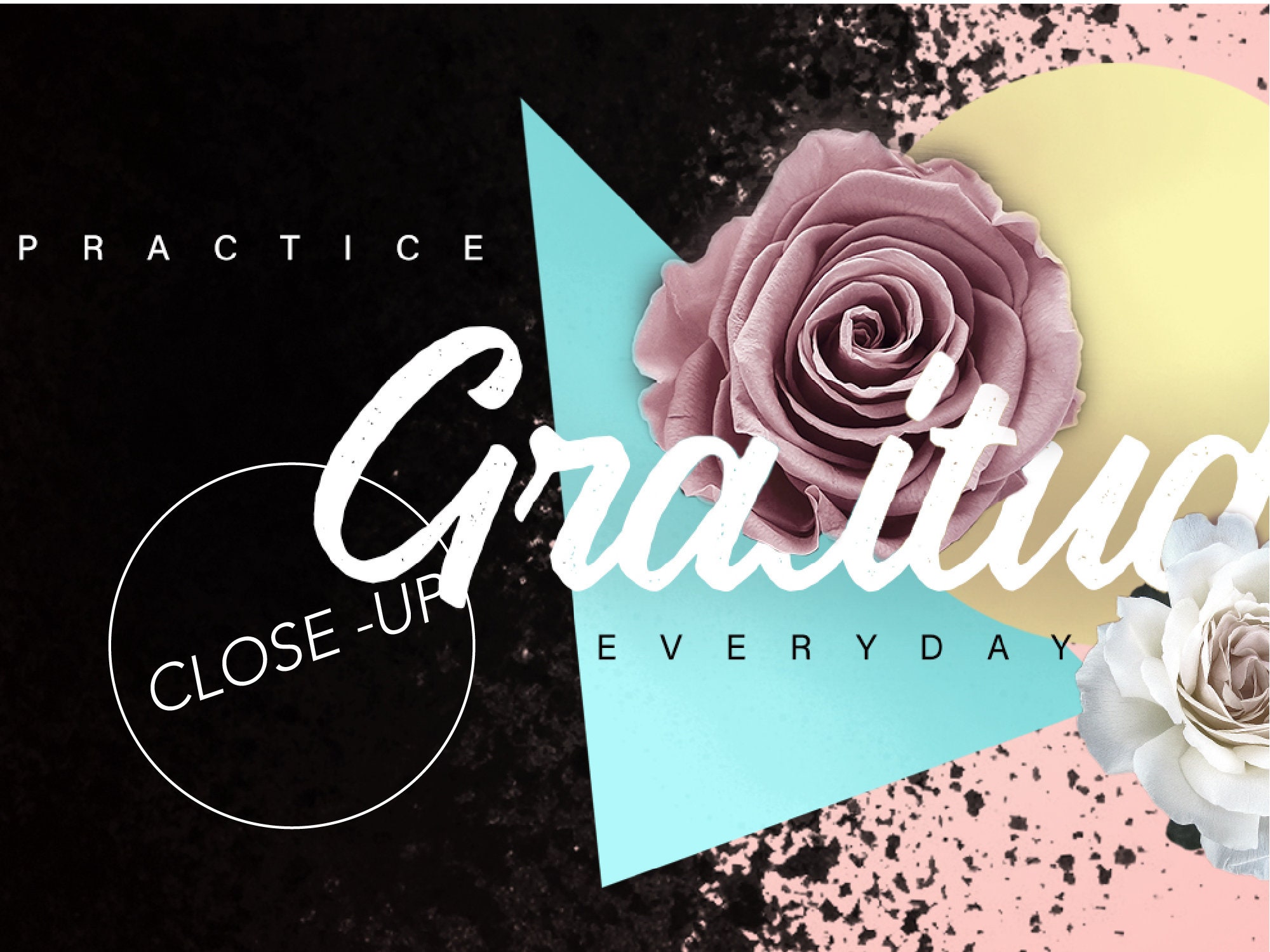 Rose Desktop Wallpaper, Gratitude Digital Background, Aesthetic Mac ...