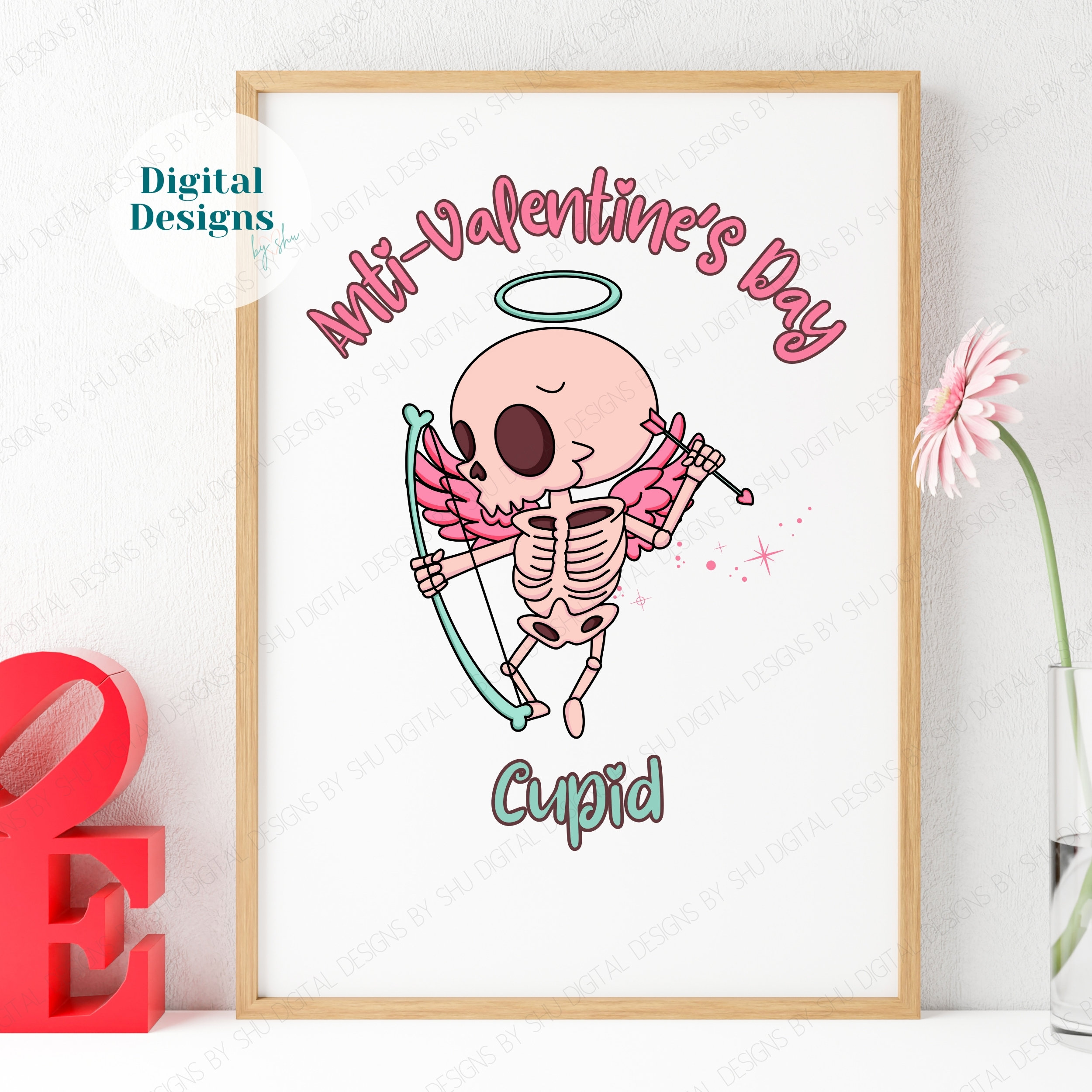 Anti-valentines Day Cupid PNG Valentines Day Design Cute - Etsy