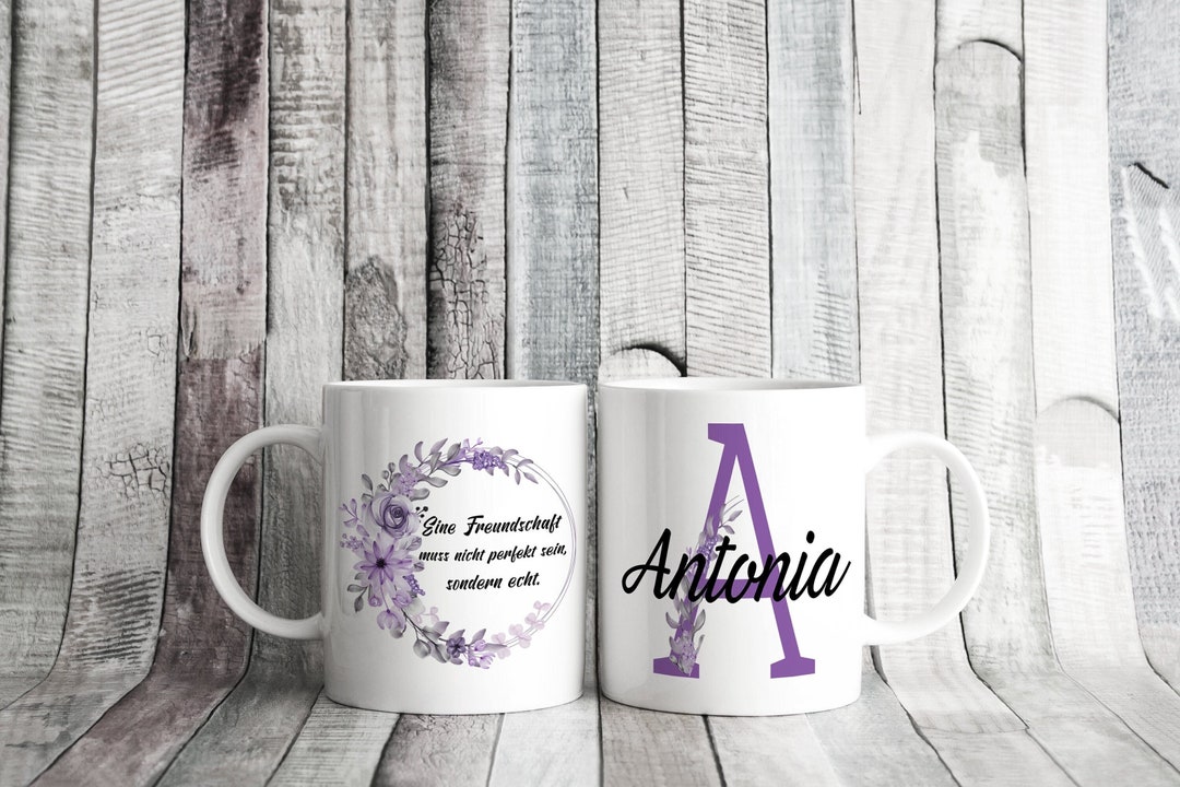 Cup With Saying and Name, Personalized Friendship Cup, Cup With Desired ...